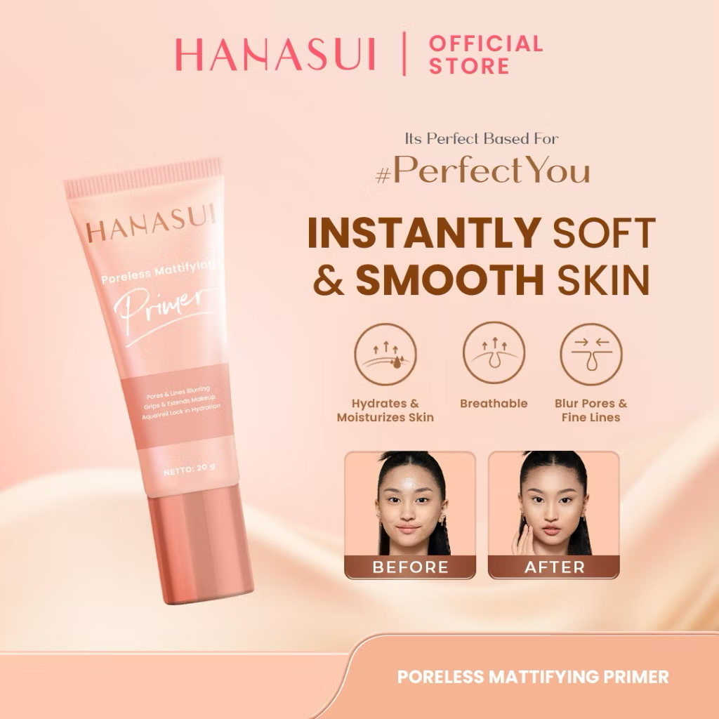 Jual Hanasui Poreless Mattifying Primer | Shopee Indonesia