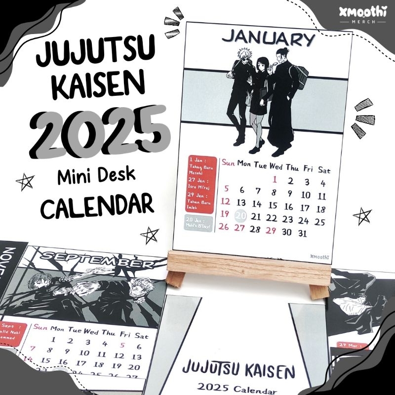 Jual JUJUTSU KAISEN 2025 MINI DESK CALENDAR MANGA EDITION - KALENDER ...