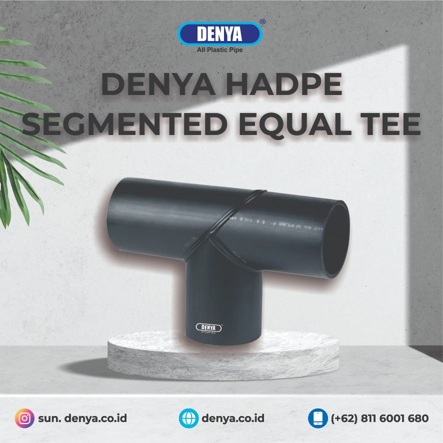 Jual Denya HDPE Fitting Equal Tee Segmented Ukuran 90mm (3 Inch ...