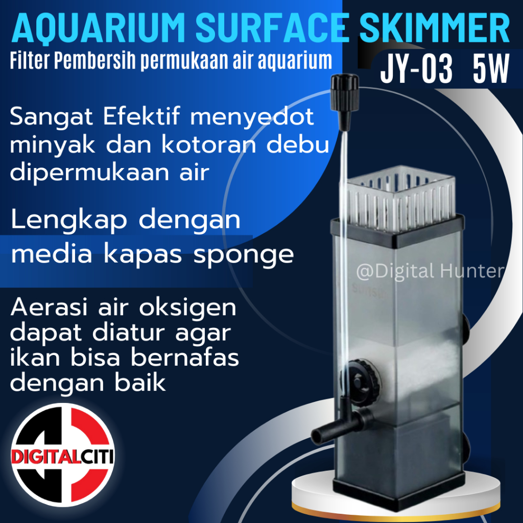 Jual SURFACE SKIMMER AQUARIUM INTERNAL FILTER SKIMER AIR AKUARIUM ...