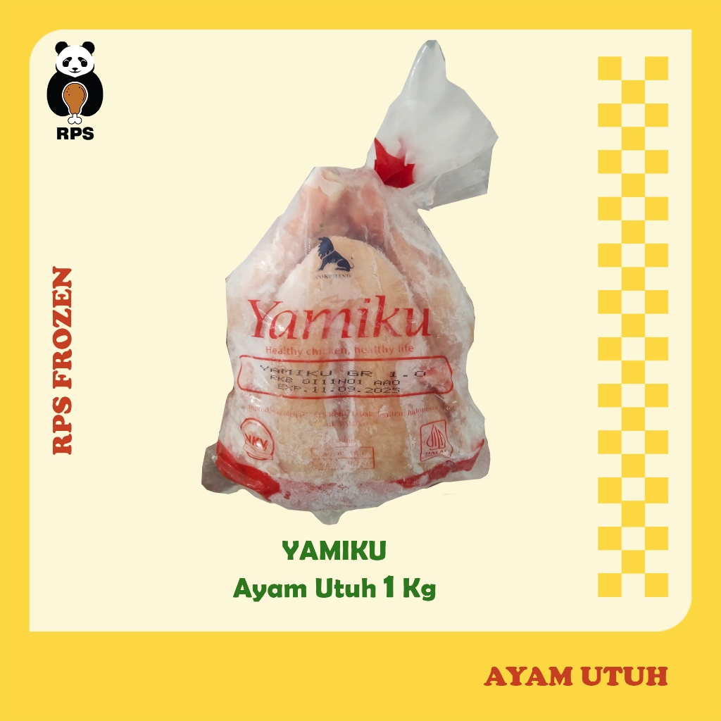 Jual Ayam utuh 1 kg merk yamiku ukuran 0.9-1.0 Kg, daging ayam, ayam ...