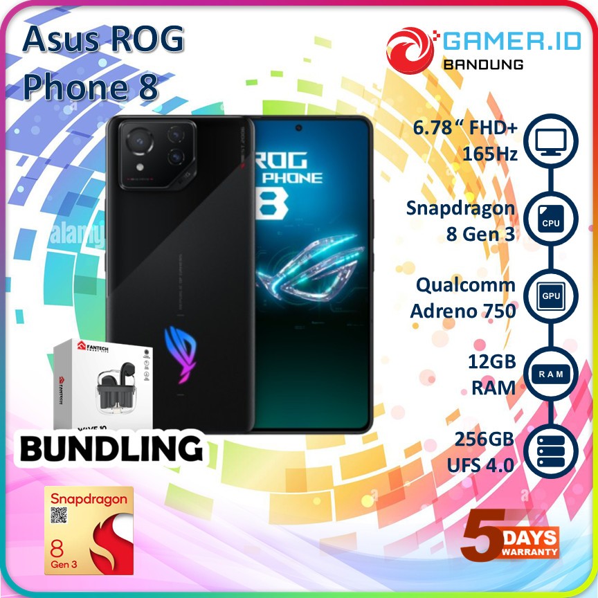 Jual ASUS ROG PHONE 8 12/256GB RESMI ASUS INDONESIA | Shopee Indonesia