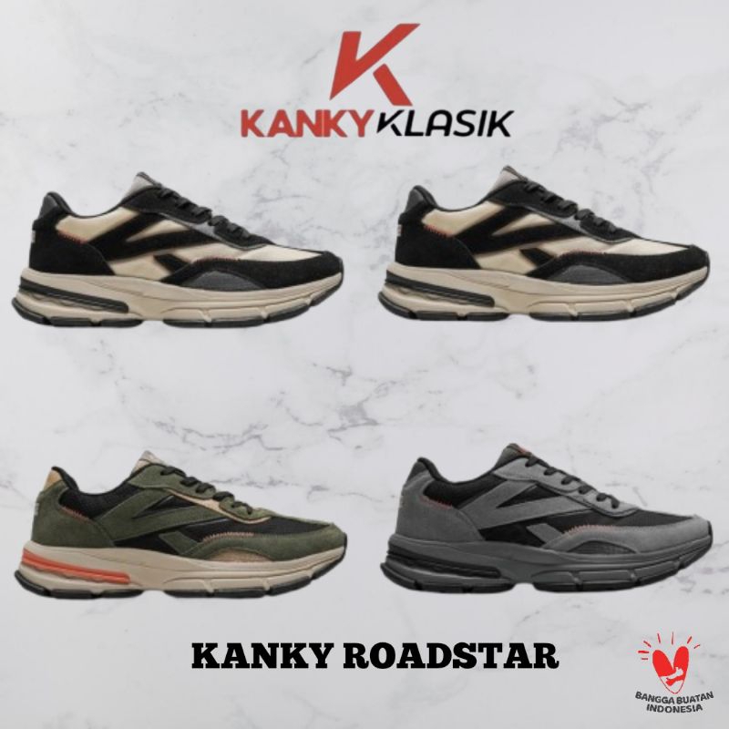 Jual SEPATU KANKY KLASIK ROADSTAR GREEN / BLACK | Shopee Indonesia