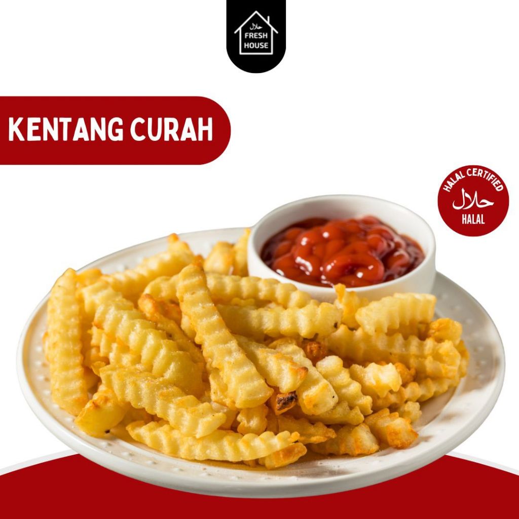 Jual KENTANG CURAH / FRENCH FRIES 1KG / KENTANG GORENG 1KG | Shopee ...