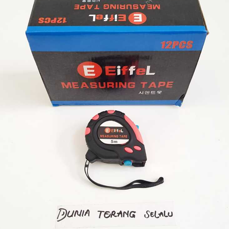 Jual Meteran Rol EIFFEL Transparan 3 5 7,5m / Meteran Gulung 3 5 7,5m / Meter Roll / Measuring ...