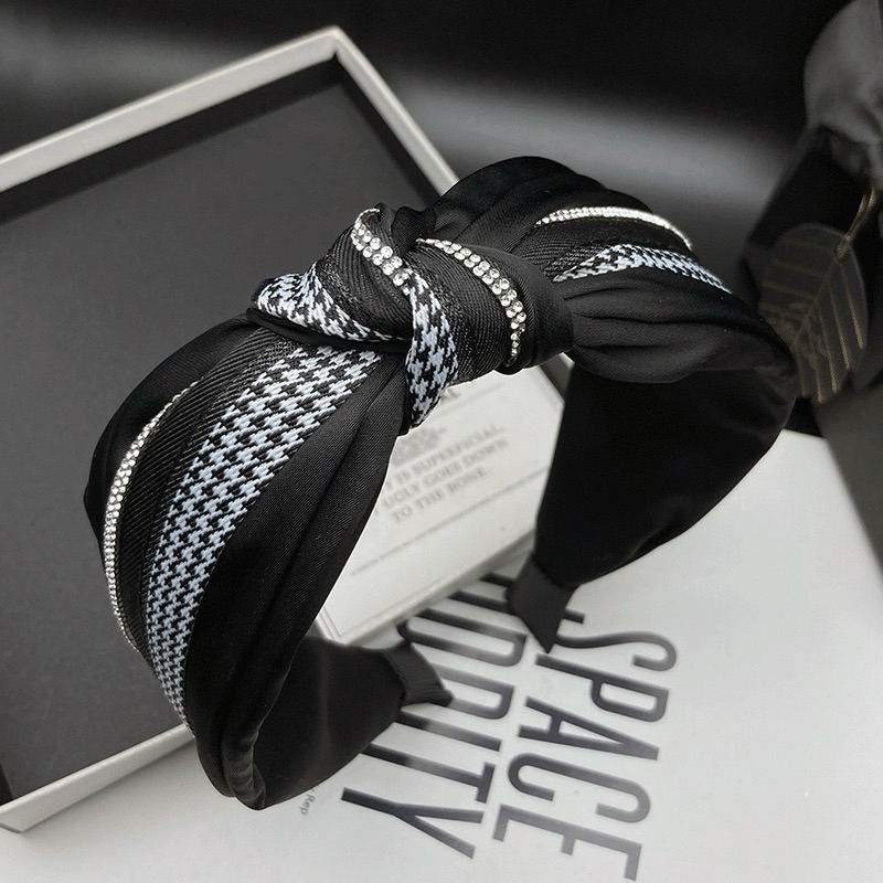 Jual LIA Bando Korea Elegan / Bando Motif kotak-kotak / Bando Mewah ...