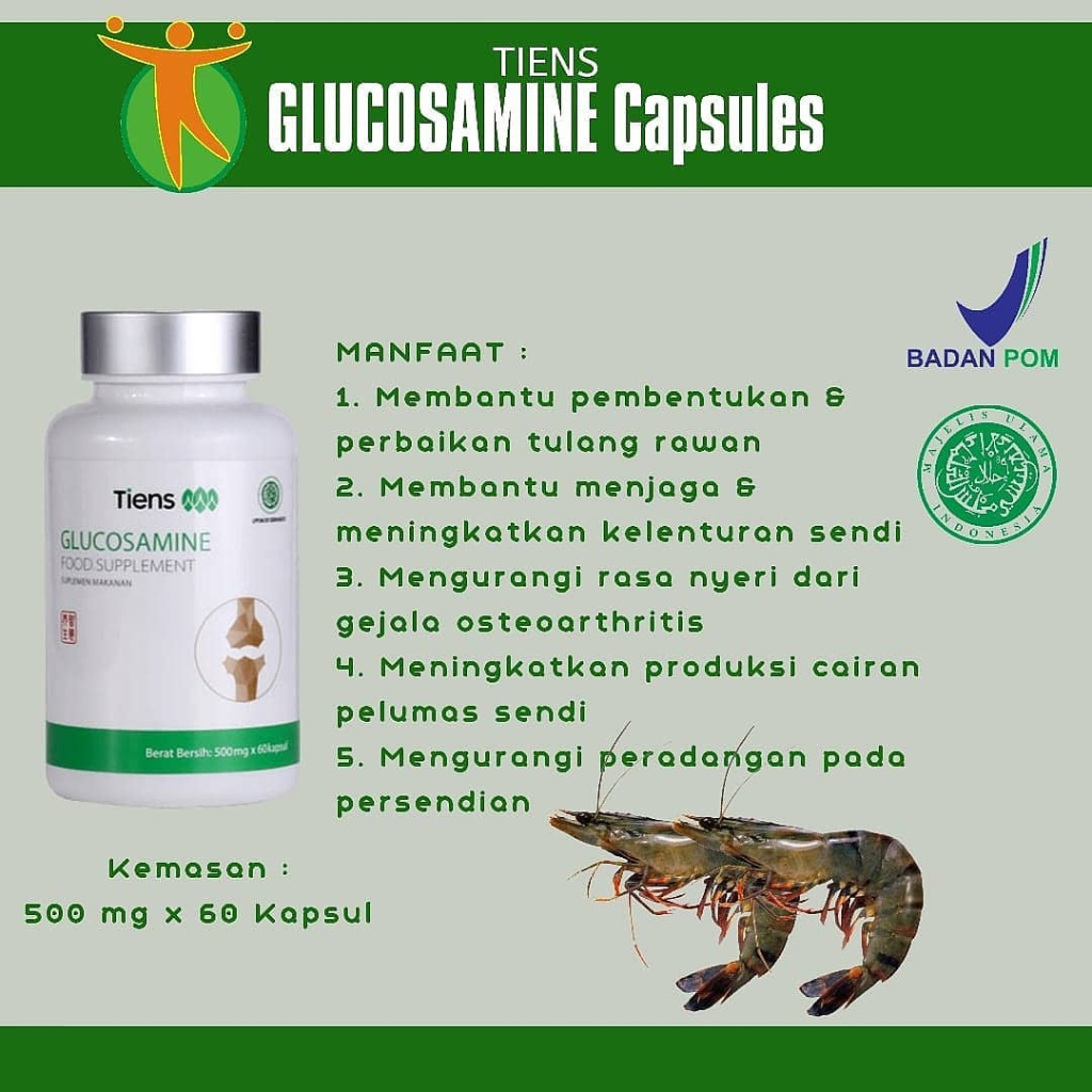 Jual Glucosamine PELUMAS SENDI Tiens, lutut sakit, naik tangga sakit ...