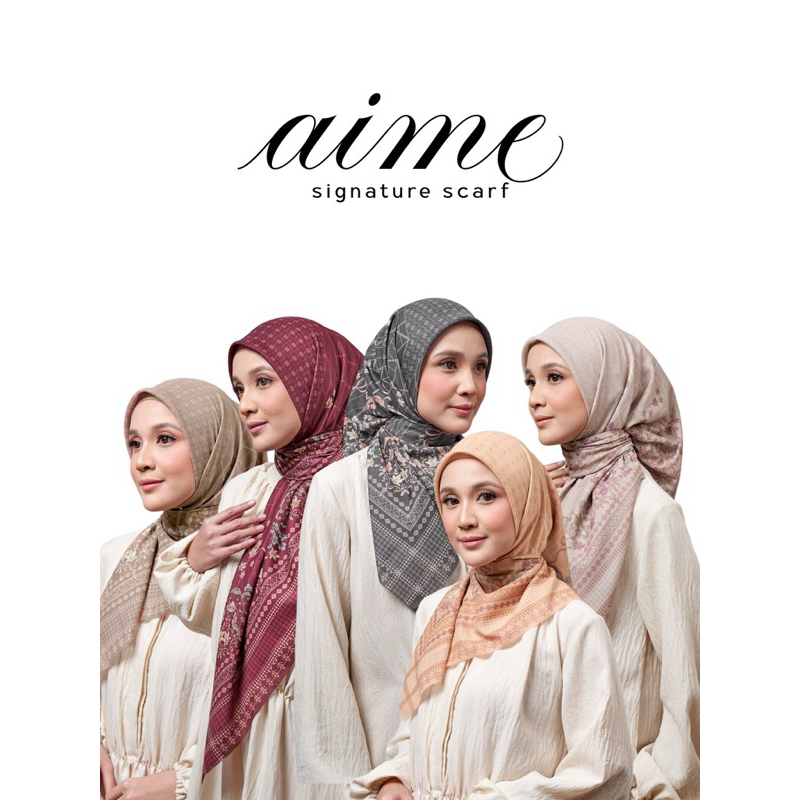 Jual Pulchra - Aime Signature Scarf || Hijab Segiempat Motif Voal ...