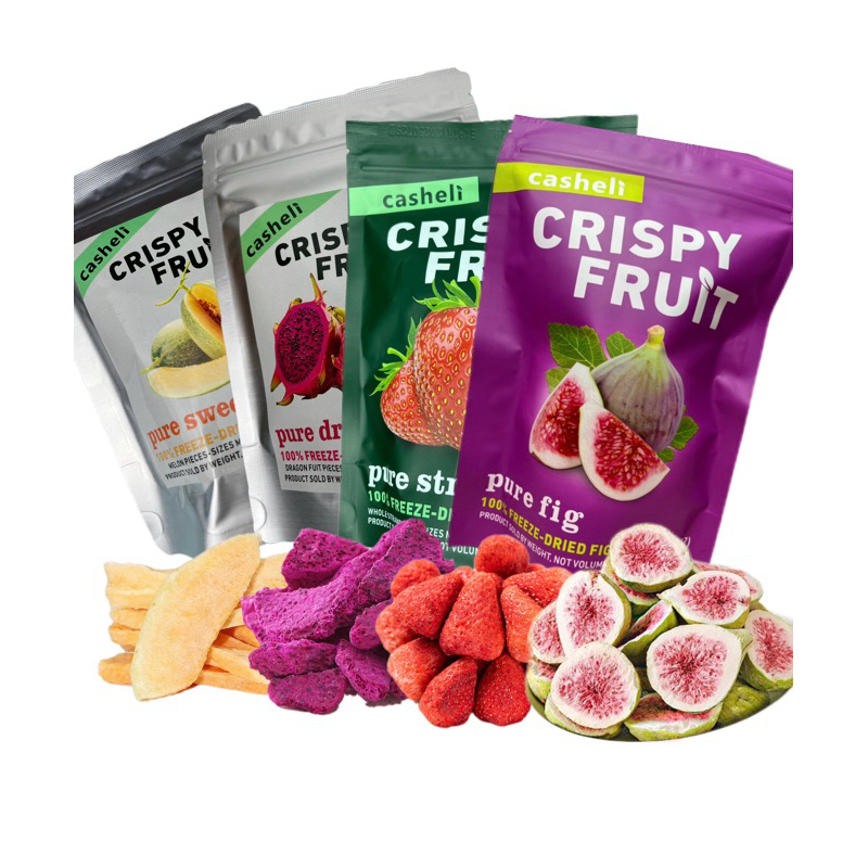 Jual casheli 200g Bundle of 4 Crispy Freeze-dried Strawberry 50g+ Freeze-dried Melon 50g +Freeze ...