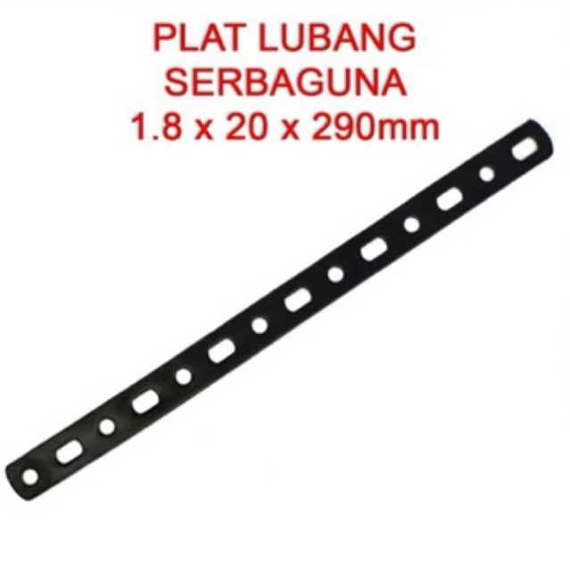 Jual Plat Lubang Besi Hitam Strip Bolong Panel Bracket Lampu Dudukan ...