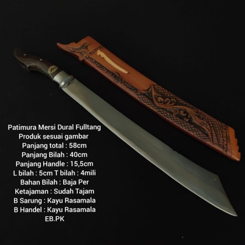 Jual Pattimura Duralium 40 cm motif ukiran bunga | Shopee Indonesia