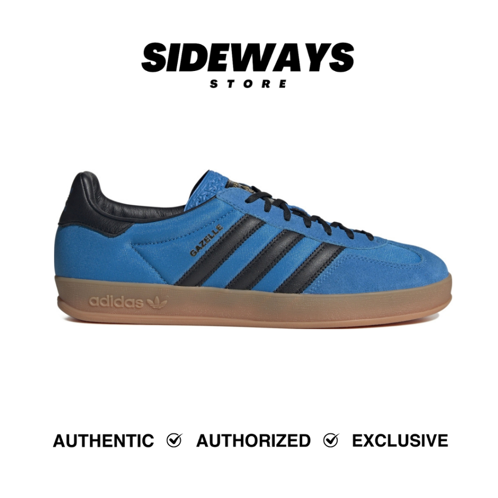 Jual Adidas Gazelle Indoor Bright Blue Core Black Gum (IG4998) | Shopee ...