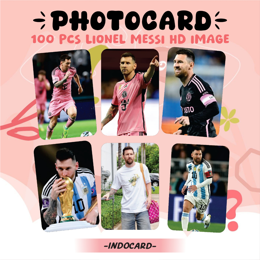 Jual Photocard Lionel Messi HD Image 100 Pcs Bonus Innerslave ...