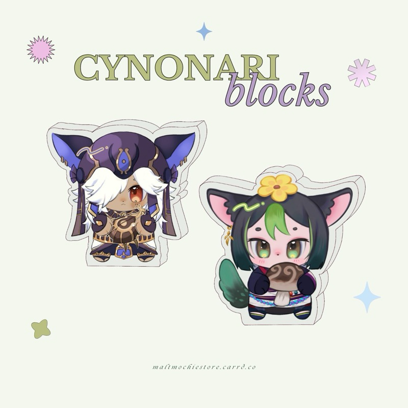 Jual Genshin Impact mini Cyno and Tighnari standee by maltmochie ...