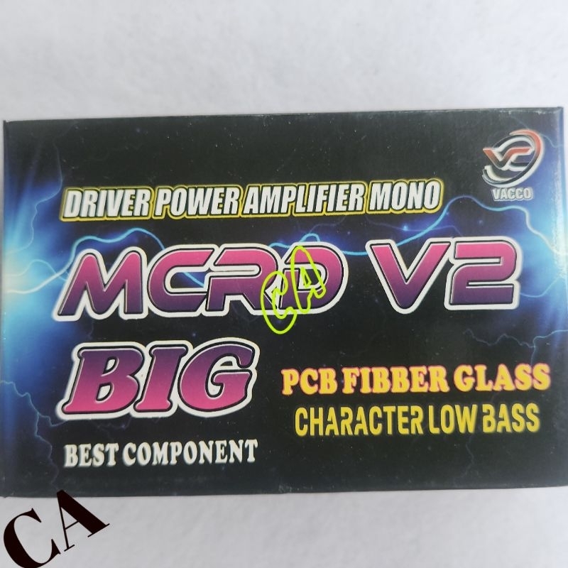 Jual KIT DRIVER POWER MCRD V2 BIG MONO LOW SUB BOOSTER 3 TINGKAT FIBER ...