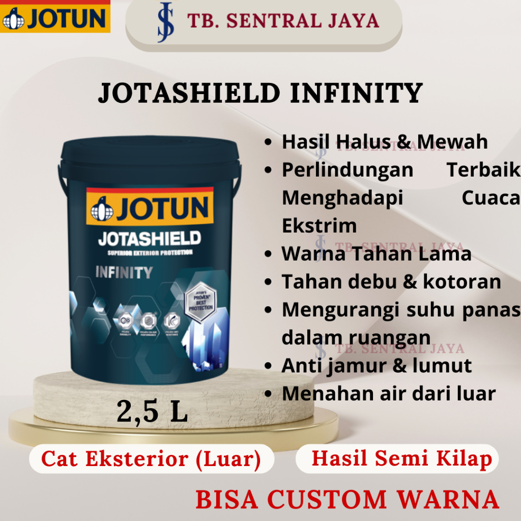 Jual Infinity 2,5L Jotun Eksterior/Cat Jotun Tembok Infinity/Cat Tembok ...