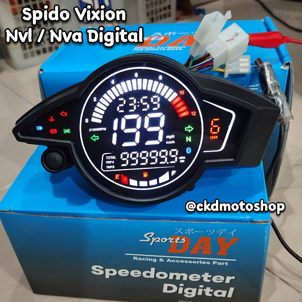 Jual Speedometer Digital Vixion Import Spido Vixion New NVL NVA Belum ...