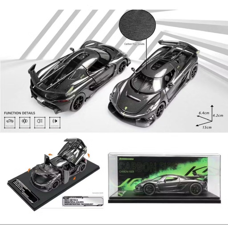 Jual (R324) Diecast Collection Jesko, GTR FF, 911 GT3, T1 Combi, MX-5 ...