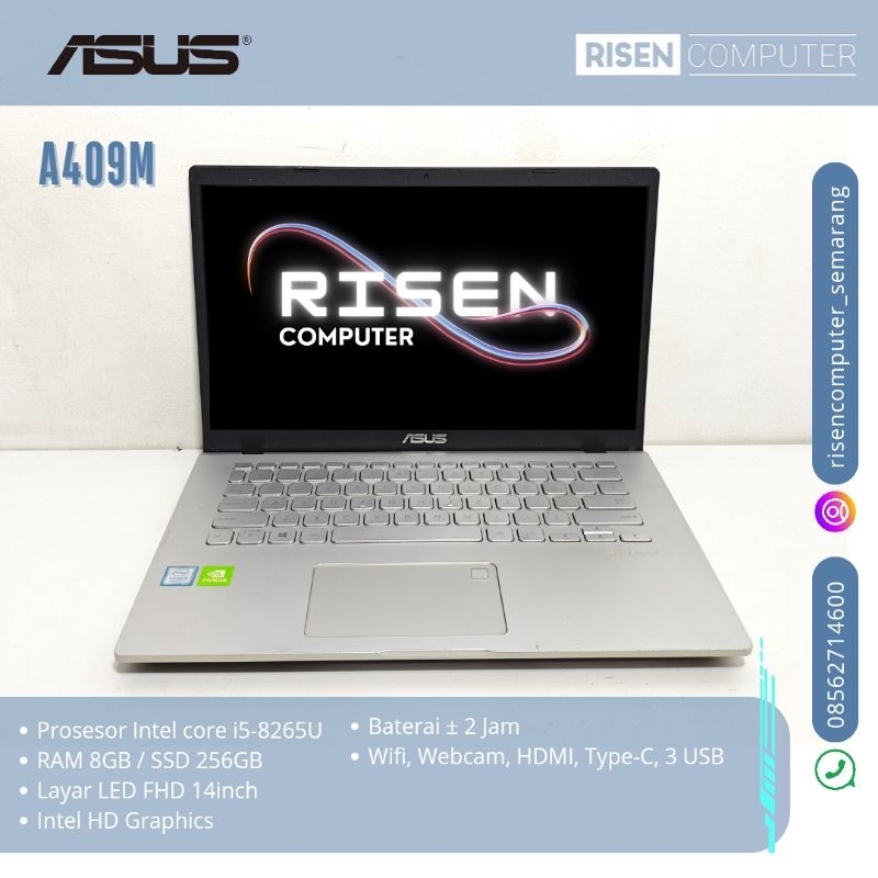 Jual Second LAPTOP ASUS A409F Intel Core i5 8265U NVIDIA Geforce RAM ...
