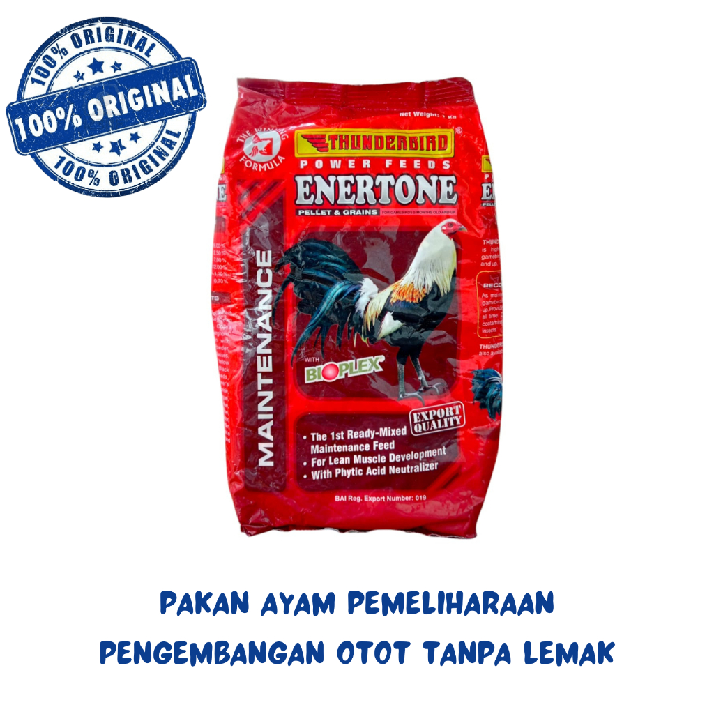 Jual ENERTONE 1 KG (MERAH) - pakan ayam pemeliharaan pengembangan otot ...