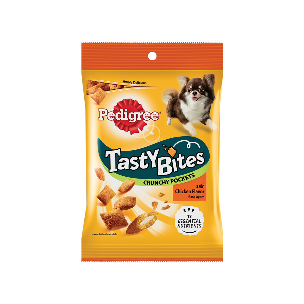 Jual Makanan anjing Pedigree Tasty bites Snack Cemilan Dog dry food 60 ...