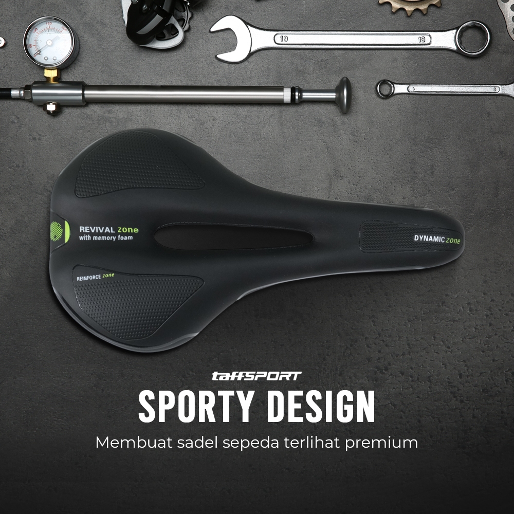 Jual Jok Sadel Sepeda Kulit Soft Pad Race Style - 2354H - Black ...