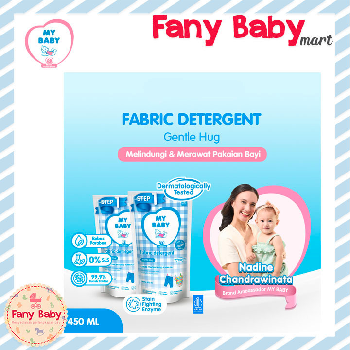Jual MY BABY FABRIC DETERGENT GENTLE HUG REFILL | Shopee Indonesia