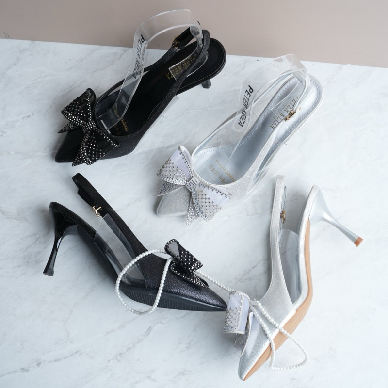 Jual Peter Keiza Sepatu Pesta Wanita Tali Belakang Heels 7 cm FS 03-01 ...