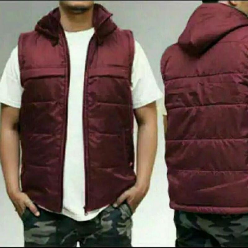 Jual jaket rompi pria gelembung/jaket motor keren penahan angin ...