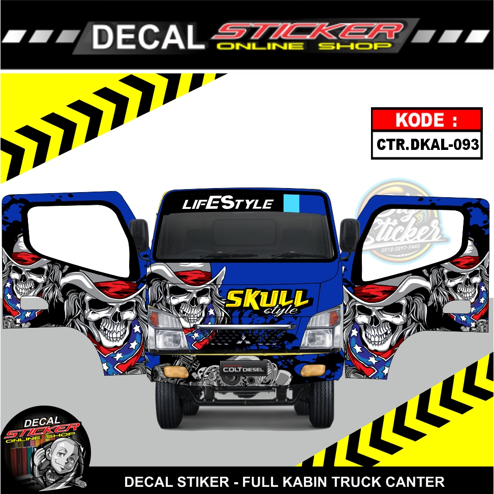 Jual STIKER MOBIL CANTER TRUCK FULL KABIN DECAL LAMINASI | Shopee Indonesia