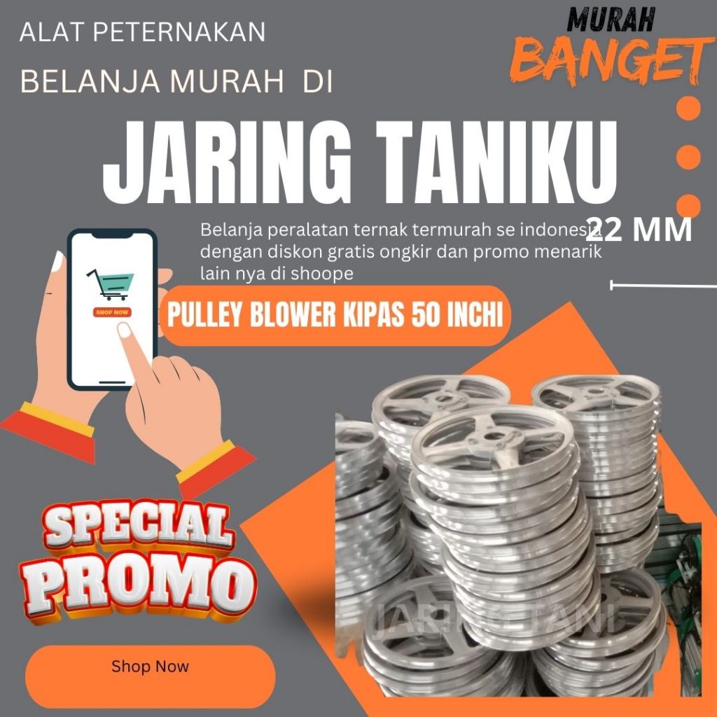 Jual PULLEY BLOWER KIPAS 50 INCHI - PULLEY BESAR KIPAS BLOWER CON FAN ...