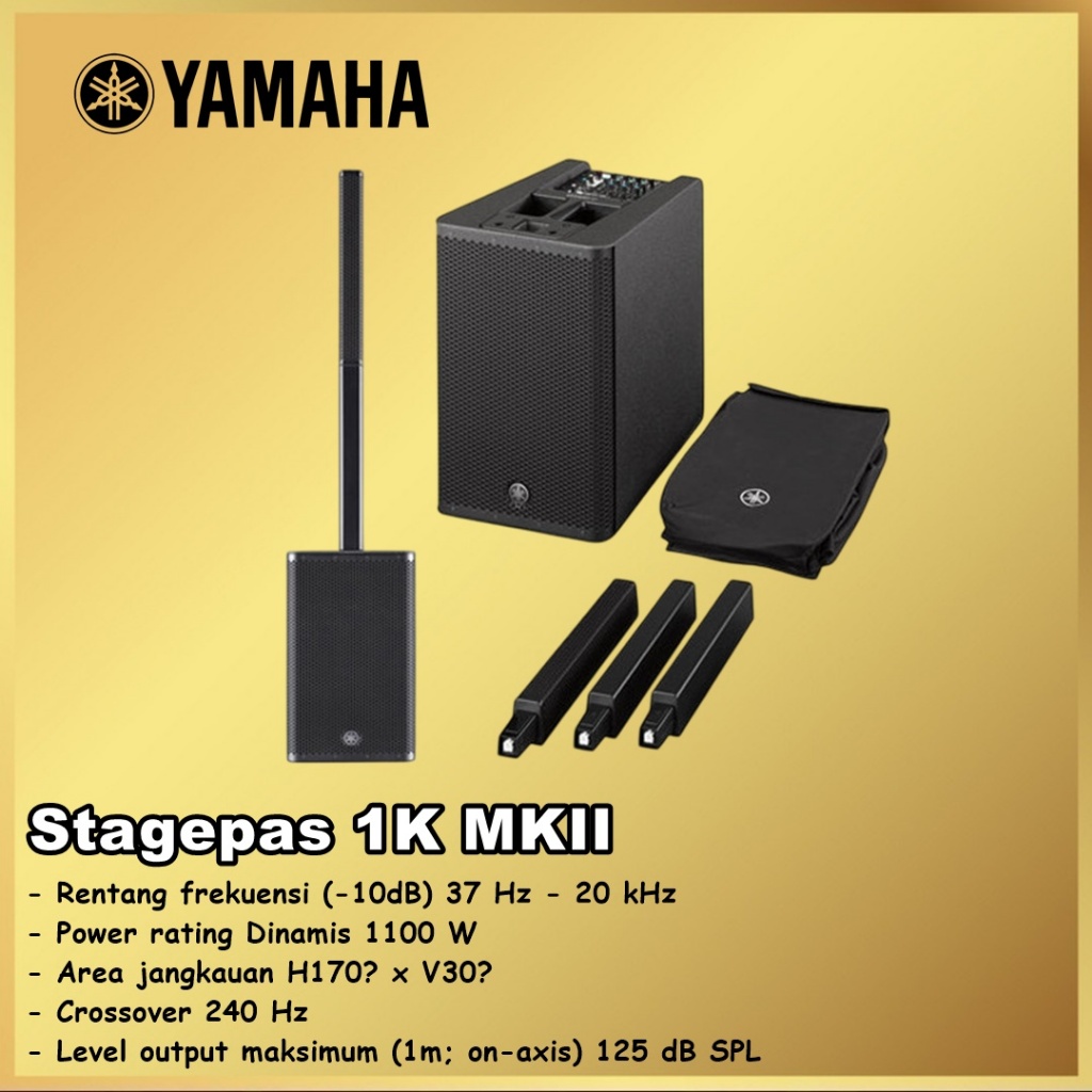 Jual Yamaha Stagepas 1K MKII MK2 1KMKII 1KMK2 Sistem PA Portabel ...
