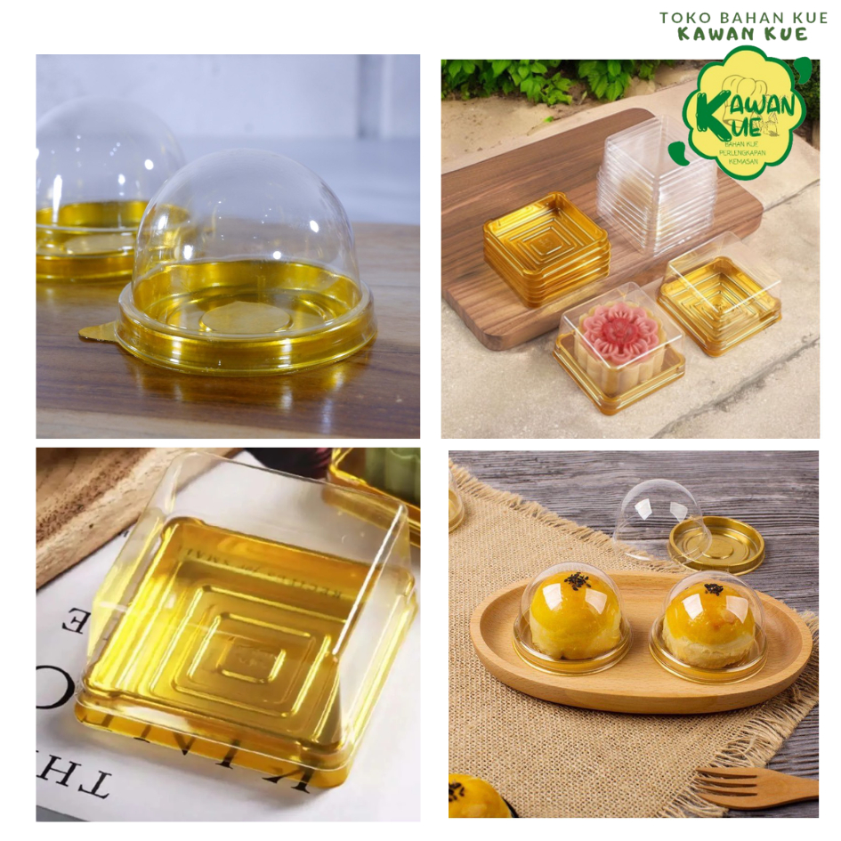 Jual Cake Case Taro Segi dan Bulat/Kotak Cake Mini / Kotak Mooncake ...