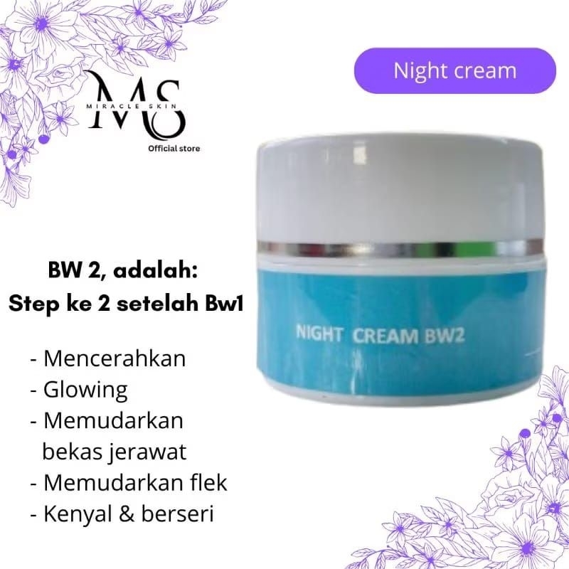 Jual Krim Malam BW2 Super Exspress Whitening Glowing Original 100% | Shopee Indonesia
