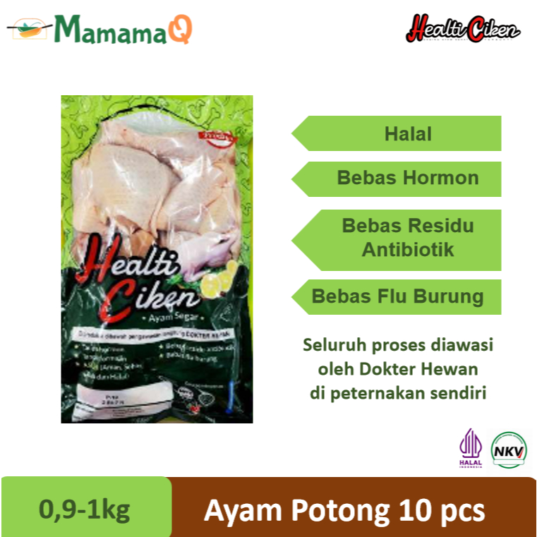 Jual HEALTI CIKEN Ayam Probiotik Potong 10 Halal 0,9-1 kg | Shopee ...
