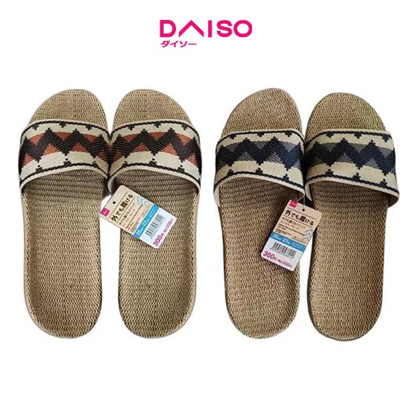 Jual Daiso Slippers That Can Be Worn Outdoors -Jute -Wave - US 7-9 - EU ...
