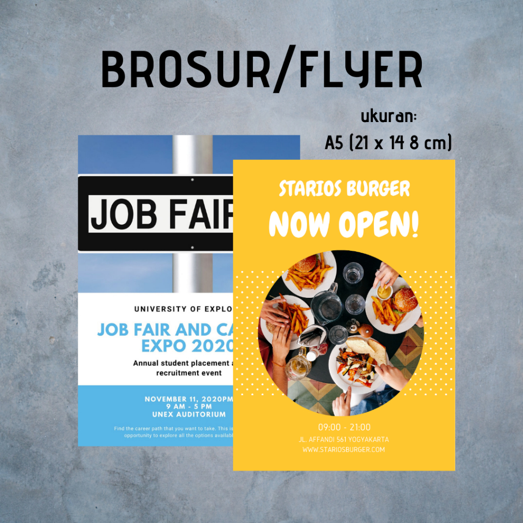 Jual [A5] Cetak Paket Brosur Leaflet Flyer Kilat Full Color Grosir 100 ...