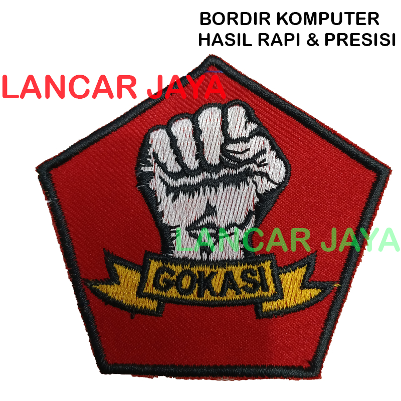 Jual LOGO GOKASI KARATE -BAGDE EMBLEM FULL BORDIR | Shopee Indonesia