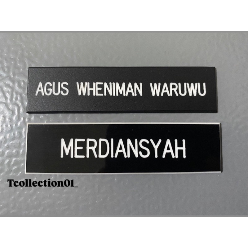 Jual Nama Grafir Papan Nama Dada Grafir Magnet Peniti Papan Nama Dada ...