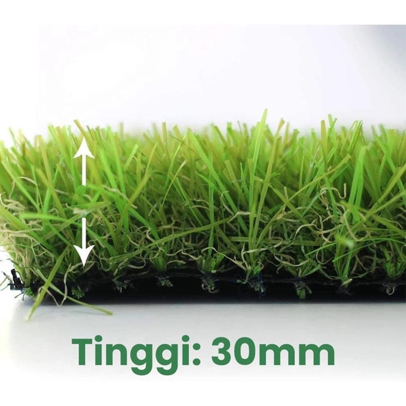 Jual RUMPUT SINTETIS SWISS PREMIUM TEBAL 3 CM (LEBAR 4 MTR FULL UTUH ...