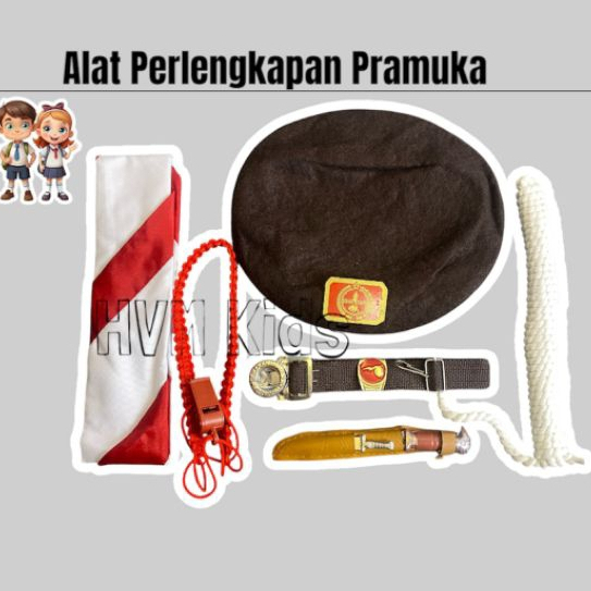 Jual Alat Aksesoris Perlengkapan pramuka Cowo Cewe Lengkap SD SMP SMA ...