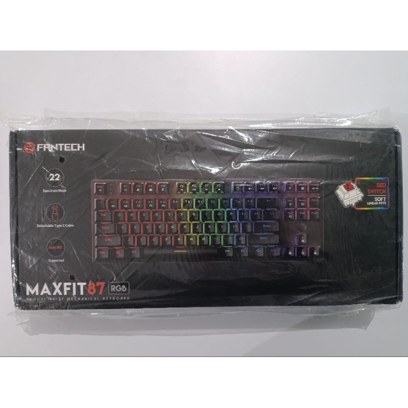 Jual Fantech maxfit 87 MK 856 red switch bnob | Shopee Indonesia