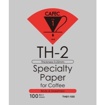 Jual CAFEC Coffee Filter TH21/24-100 V60-01 Thin 0,22 mm for Body ...