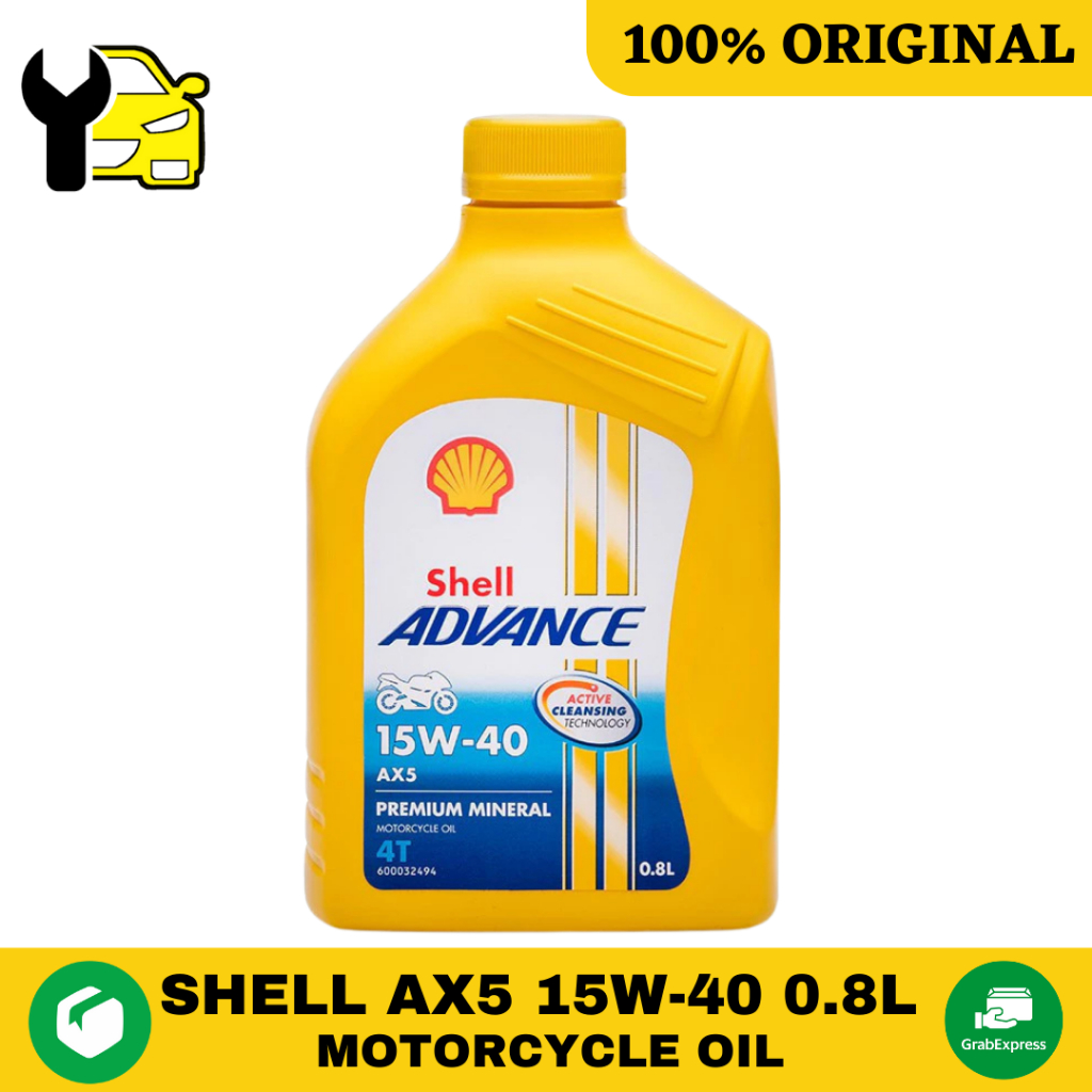 Jual OLI SHELL ADVANCE 4T AX5 OIL 15W-40 800ML | Shopee Indonesia