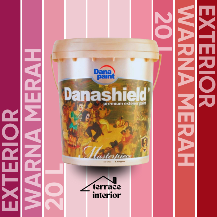 Jual Cat Tembok Exterior Danapaint Danashield Warna Merah 20 L | Shopee ...
