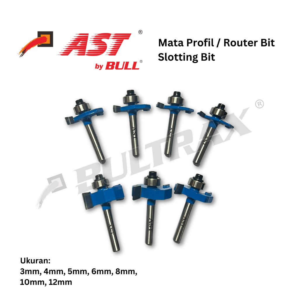 Jual AST Mata profil sloting bit ukuran 3mm, 4mm, 5mm, 6mm, 8mm, 10mm ...