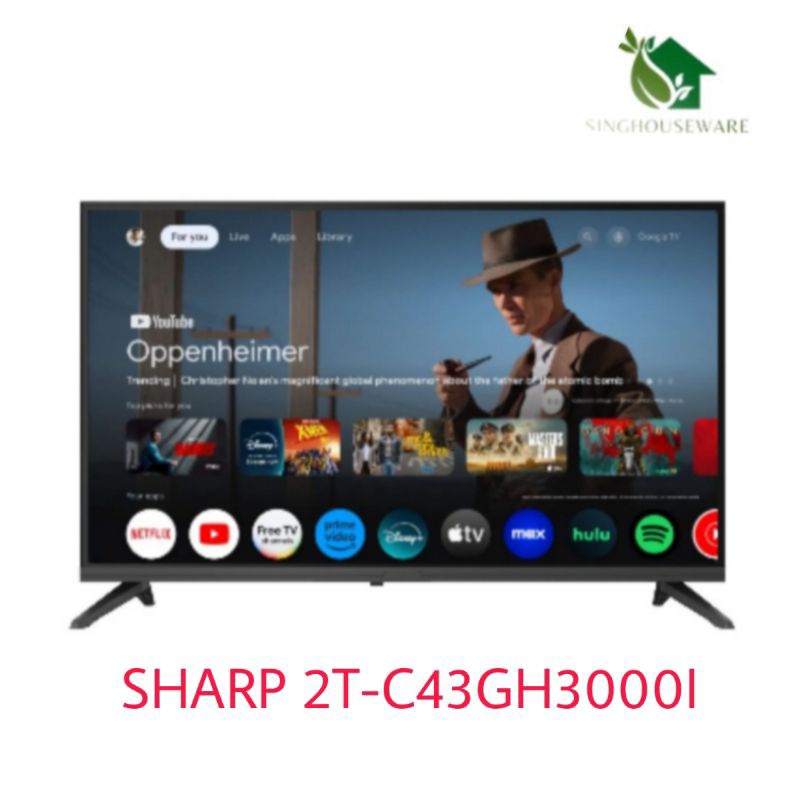 Jual Sharp TV LED 43" (Google TV) 2T-C43GH3000I | Shopee Indonesia