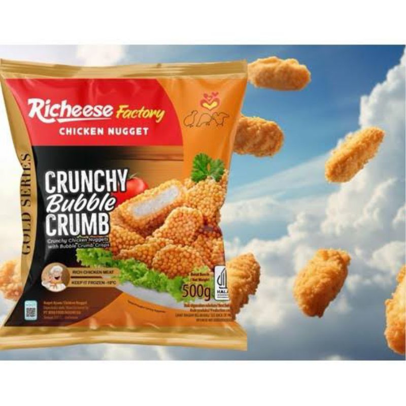 Jual Richcheese Factory Chicken Nugget Crunchy Bubble Crumb | Shopee ...