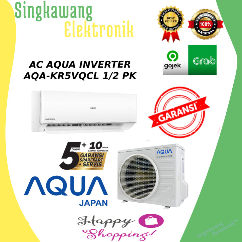 Jual AC AQUA INVERTER AQA-KR5VQCL 1/2 PK UNIT ONLY | Shopee Indonesia