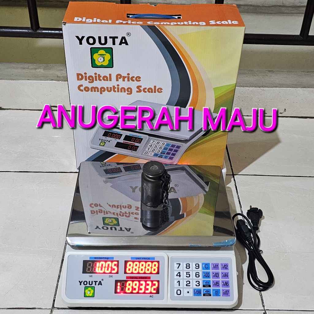 Jual Timbangan Digital Meja Laundry Barang Buah Sembako YOUTA 40 kg | Shopee Indonesia